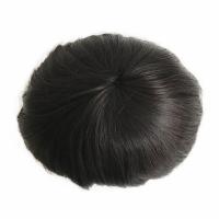 China 6inch Ultra Hold Super Thin PU Skin Fine Mono Base Undetectable Light Remy Short Human Hair Toupee for sale
