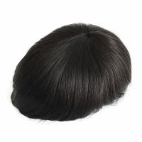 China 6inch Ultra Hold Super Thin PU Skin Fine Mono Base Undetectable Light Remy Short Human Hair Toupee for sale