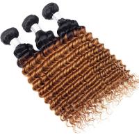 China Full Cuticle Ombre Deep Wave Hair Bundles The Perfect Blend of and Affordability for sale