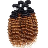 China Full Cuticle Ombre Deep Wave Hair Bundles The Perfect Blend of and Affordability for sale