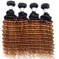 China Full Cuticle Ombre Deep Wave Hair Bundles The Perfect Blend of and Affordability for sale