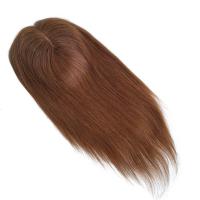 China High Density European Free Part Silk Top Base 1B Real Remy Raw Hair Toupee Wig Pieces Toppers for Women for sale