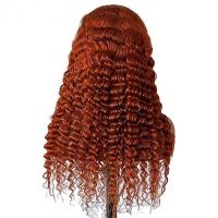 China Swiss Lace Base Material Transparent Deep Wave Front Lace Human Hair Wigs for Women for sale