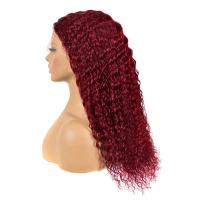 China Yes Virgin Hair 100% Human Hair Brazilian Hair Hd Lace Frontal Wigs Vendors 99J Burgundy for sale