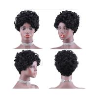 China Remy Hair Brazilian Hair Grade Machine Made Curly Pre Plucked Wigs for Black Women for sale