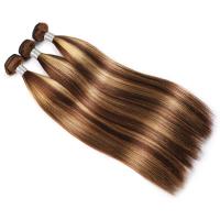 China Raw Double Drawn Straight Human Hair Weft Bundles for 2022 P4/27 Hair Extensions for sale