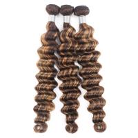 China Raw Double Drawn Straight Human Hair Weft Bundles for 2022 P4/27 Hair Extensions for sale