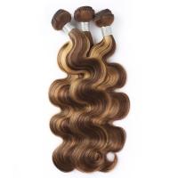 China Raw Double Drawn Straight Human Hair Weft Bundles for 2022 P4/27 Hair Extensions for sale
