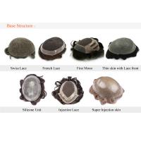 China Jewish Custom 150 Density Remy Human Hair Toppers with Injected Skin Base for sale