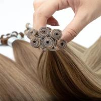 China Double Drawn 100% Human Hair Genius Weft Trend Russian Thin Invisible Hair Extensions for sale