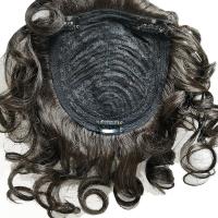 China Full Coverage and Curly Style Remy Hair Toppers with Brazilian Natural Human Hair for sale