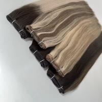 China Double Drawn 100% Human Hair Genius Weft Trend Russian Thin Invisible Hair Extensions for sale