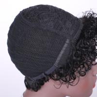 China Swiss Lace Base Material Straight Pixie Cut Full Machine Wig Made with 100% Human Hair for sale