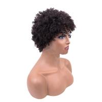 China Swiss Lace Base Material Pixie Cut Human Hair Wigs for Black Women Remy Hair Grade for sale