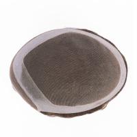 China 80% Light Density Men's Toupee with Full Hand Tied Technique and Straight Style for sale