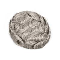 China 80% Light Density Men's Toupee with Full Hand Tied Technique and Straight Style for sale