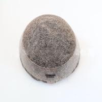 China Australia Base 130% High Density Mens Short Hairpieces Natural Grey 6x8 Human Hair Toppers for sale
