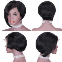 China Affordable Full Cuticle 13*4 Lace Frontal Short Wigs for Fashion Design Ready to Ship for sale