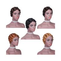 China 6 inch Water Wave Pixie Cut Short Human Hair Wigs with 180% Density and 250g-450g for sale
