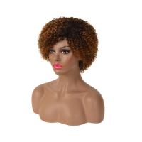 China Pixie Cut Afro Wig Remy Virgin Cuticle Aligned Human Hair Curly Bob Short Wig for Women for sale