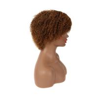 China Pixie Cut Afro Wig Remy Virgin Cuticle Aligned Human Hair Curly Bob Short Wig for Women for sale