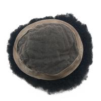 China Remy Hair Full Swiss Lace Base Dreadlock Toupee 60% Density Human Hair Topper for Men for sale