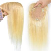 China Top Human Hair Crystal Bride Long Silk Base Blonde Toupee for Wedding Women Fringe Clip for sale