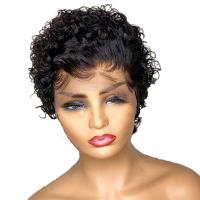 China Double Drawn Free Part Cap Size Average Size Curly Wigs Suitable Dying Colors ALL COLORS for sale