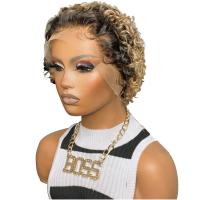 China Double Drawn Free Part Cap Size Average Size Curly Wigs Suitable Dying Colors ALL COLORS for sale