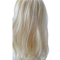 China 6x6 Handtied Topper Free Part Silk Top Base Platinum Blonde Clip in Toupee for Custom Made for sale