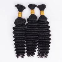 China Suitable Dying Colors Afro Kinky Bulk Human Hair Extension for Braiding Virgin Hair Yes for sale