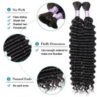 China Suitable Dying Colors Afro Kinky Bulk Human Hair Extension for Braiding Virgin Hair Yes for sale