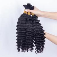 China Suitable Dying Colors Afro Kinky Bulk Human Hair Extension for Braiding Virgin Hair Yes for sale