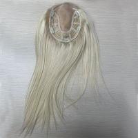 China 0.2KG Natural Blonde Hand Tied Weft Virgin Human Hair Topper for Women Brazilian Hair for sale