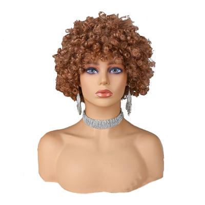 China Soft Texture Pixie Cut Wig Natural Remy Human Hair Short Curly Pre Plucked with Bangs for sale
