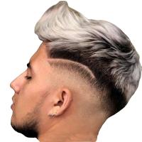 China Remy Hair Hand Tied Natural Ombre Salt And Pepper Gray Human Hair Pieces Toupee for Men for sale
