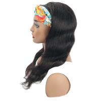 China 100% Human Hair Brazilian Body Wave Curly Wigs with Headband 2022 Design Free Sample for sale