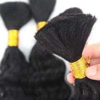 China Loose Deep Wave Wet And Wavy Boho Human Braiding Raw Hair Bulk For Successful Deals for sale