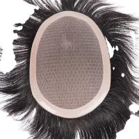 China Full Cuticle Swiss Lace Base Material 100% Human Unprocessed Virgin Hair Wig for Men for sale