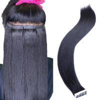 China 100% Remy Raw Human Hair Tape-In Hair Extension from with 60% Longest Hair Ratio for sale