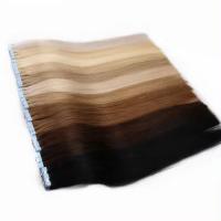 China Invisible Blonde Tape In Seamless 100 Human Hair Extension Kinky Straight Double Drawn Raw Virgin Hair for sale