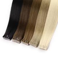 China Invisible Blonde Tape In Seamless 100 Human Hair Extension Kinky Straight Double Drawn Raw Virgin Hair for sale