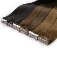 China Invisible Blonde Tape In Seamless 100 Human Hair Extension Kinky Straight Double Drawn Raw Virgin Hair for sale