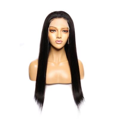 China 200% Density Bone Straight HD Natural Transparent Lace Frontal Brazilian Human Hair Wigs for sale
