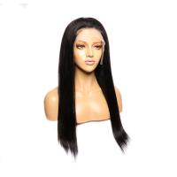 China 200% Density Bone Straight HD Natural Transparent Lace Frontal Brazilian Human Hair Wigs for sale