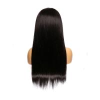 China 200% Density Bone Straight HD Natural Transparent Lace Frontal Brazilian Human Hair Wigs for sale
