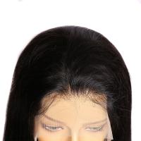 China 200% Density Bone Straight HD Natural Transparent Lace Frontal Brazilian Human Hair Wigs for sale