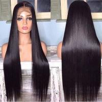 China Full Cuticle Aligned Raw Virgin Human Hair Lace Front Wig with 180% Density 250g-450g for sale