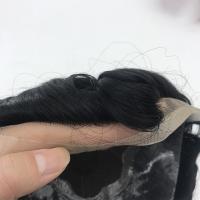 China Natural Black Hair Toupee 6x8 French Lace Men's Hair Patch Chinese Hair 110% Density for sale