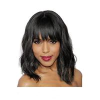 China None Lace Wigs Short Water Wave Brazilian Remy Human Hair BOB Wigs for Black Women for sale